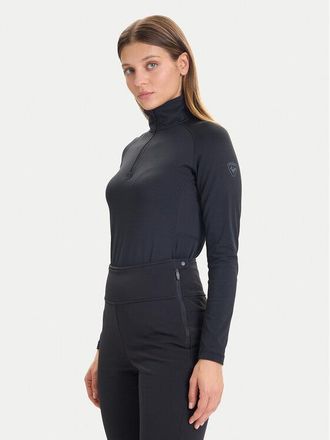 Rossignol Technisches Sweatshirt Mid Layer Stretch Half-Zip RLOWL17 Schwarz
