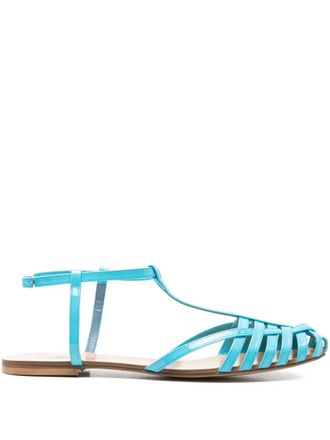 Anna F. 512 R&ouml;mersandalen mit T-Riemen - Blau