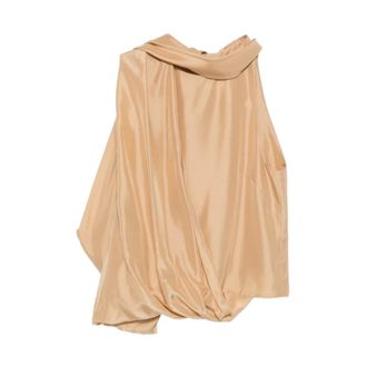 Alberta Ferretti Damen, Blusen & Hemden, Beige, XLGr&ouml;&szlig;e