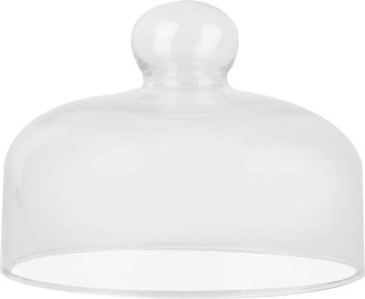BESPORTBLE Transparente Glas Kuchenabdeckung mit Deckel 16cm Durchmesser 12cm H&ouml;he Lebensmittelechte Glasglocke f&uuml;r Kuchen und Lebensmittelaufbewahrung