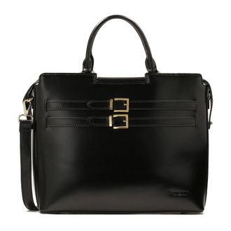 Kazar Elegante Business-Tasche mit Streifen verziert - - Bags - Damen - Schwarzk - ONE SIZE