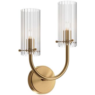 Maytoni Maytoni - Arco Applique N&eacute;oclassique Laiton, Abat-jour Verre