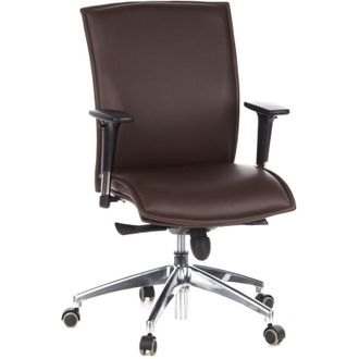 hjh OFFICE B&uuml;rostuhl / Chefsessel MURANO 10 Leder dunkelbraun hjh OFFICE
