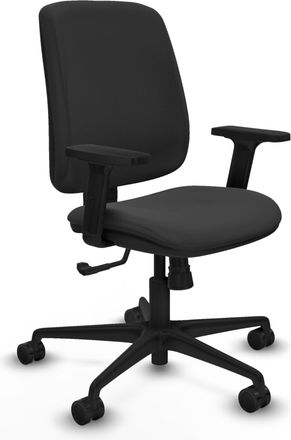 Piqueras y Crespo B&uuml;rostuhl XXL Alares mit 2D-Armlehnen, ausgestattet mit 4 Positionen und Schaumstoff, Rollen 65 mm, Nylon, Dunkelgrau