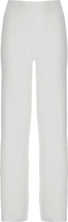 KANGRA Femme, Pantalons, Blanc, Taille: 38 FR Pantalon &agrave; taille &eacute;lastiqu&eacute;e