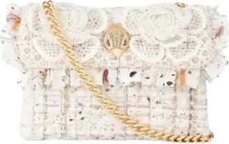 Kurt Geiger Femme, Sacs, Blanc, Taille: ONE Size Mini Sac Tweed Kensington