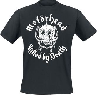 Mot&ouml;rhead Killed by Death Lyric White Homme T-Shirt Manches Courtes Noir M