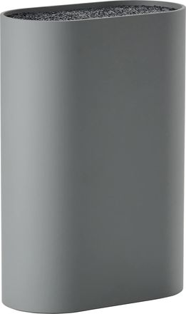 Zone Denmark Singles Messerblock ohne Messer, Knife Block, Messerhalter, Messerständer, Aufbewahrung von allen Messern, 17 x 9 cm, Höhe 24 cm, Cool Grey (Grau)