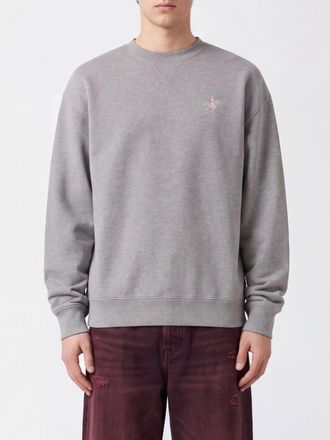 J.W.Anderson Sweatshirt &agrave; col rond en coton avec logo brod&eacute; et &eacute;paules tombantes