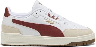 Puma Puma Unisex Shuffle Downtown OgSneaker, Puma Wei&szlig; Bordeaux Rot Puma Gold, 44.5 EU