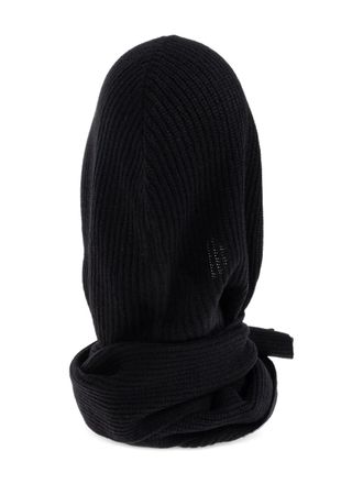 By Malene Birger Gerippter Schal mit Kapuze - Schwarz