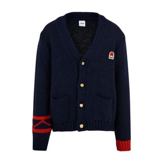 Akep Blaue Cardigan Pullover - - Knitwear - Herren - Blau - S