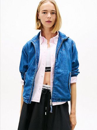 Tommy Hilfiger Veste en chambray style denim zipp&eacute;e