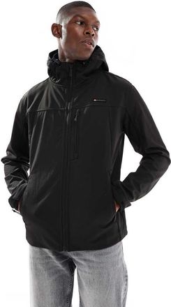 Superdry Trekker - Veste à capuche en tissu imperméable - Noir