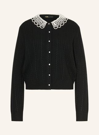 Maje Strickjacke Mit Schmuckperlen schwarz