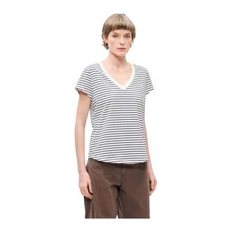 Mos Mosh MOS Mosh, Femme, Tops, Blanc, Taille: 42 FR T-shirt Mariniere Bleumikala