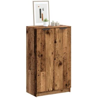vidaXL Schuhschrank Altholz-Optik 59x35x100,5 cm Holzwerkstoff Vidaxl