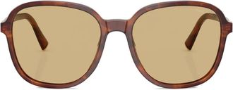 Miu Miu Eyewear Geometrische Sonnenbrille - Braun