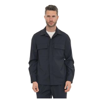 Hindustrie Attanasio Overshirt - - Jackets - Herren - Blau - S
