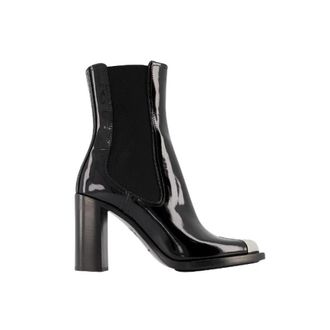 Alexander McQueen Schwarze Lederstiefel mit hohem Absatz - - Shoes - Damen - Schwarzk - 36 EU