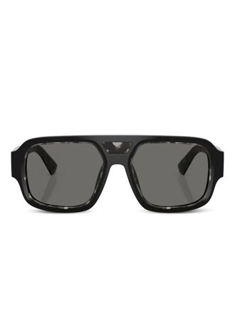 Dolce & Gabbana Eyewear lunettes de soleil &agrave; monture carr&eacute;e - Noir