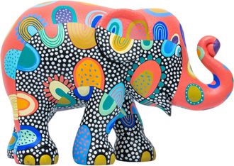 Elephant Parade Elephant Parade - Elefanten Deko Figuren mit aufgerichtetem R&uuml;ssel | Handbemalt | Deko Elefant Figur Bunt Wohnzimmer Pop-Art Elefanten Statue aus Harz