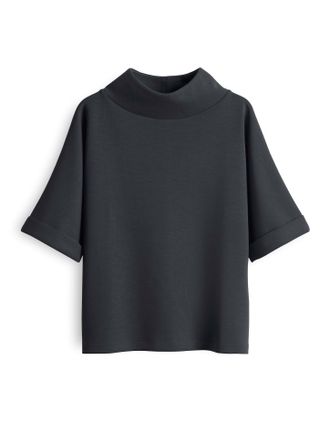 someday Damen Sweatshirt | UVERY Loose Sweatshirt aus weichem Cotton Modal Mix Steel Blue, S