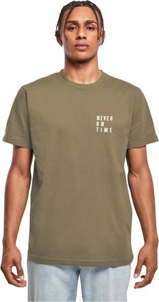 Mister Tee Herren Never On Time Tee Olive, XL