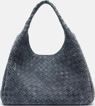 Bottega Veneta Tote Bag Campana Large aus Veloursleder