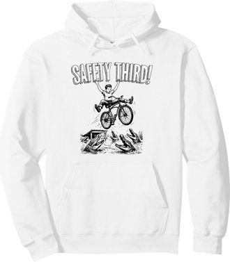 Giant Step Design Co. Safety Third Funny Bike Jump & Gator Pond Pullover Hoodie