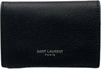 Saint Laurent Portefeuille Tri-fold Pre-owned - Homme - Pre-owned - Noir - Taille: ONE Size