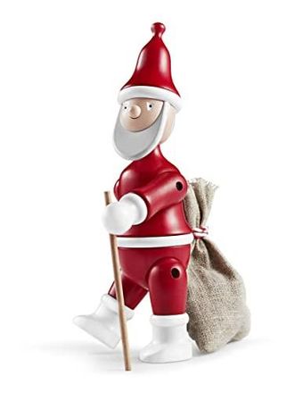 Kay Bojesen Weihnachtsmann Figuren 19.5 cm Holzfiguren Originaldesign, rot