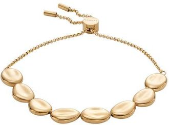 Skagen Bracelet de galets en acier inoxydable, doré, pour femme, SKJ1769710