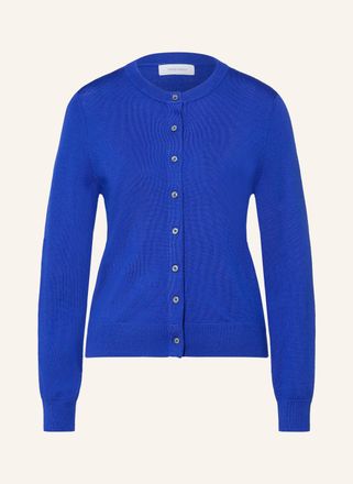 Darling Harbour Darling Harbour Strickjacke Aus Merinowolle blau