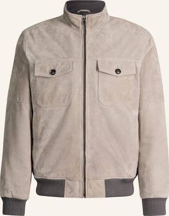 Joop Lederjacke grau