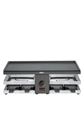 Spring Raclette-Grill Raclette8 FUN, Schwarz, Metall, 24x15.5x47 cm, Ein/Aus-Schalter, Temperaturregler, K&uuml;chenger&auml;te, Tischgrills & Fondues, Raclette-Grills