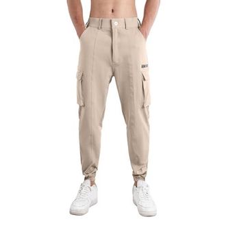 Generic Pantalon chino stretch pour homme - Coupe droite - Pantalon de loisirs - Pantalon de jogging - Pantalon de sport d&eacute;contract&eacute; - Pantalon de loisirs - T