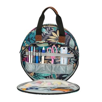 Generic Garn-Aufbewahrungstasche Mit Ahornbl&auml;ttern, Stricktasche, Orange, Quadratisch, for Garn, Wolle, H&auml;kelnadeln, Nadeln(Embroidery Bag)