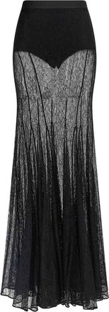 Elisabetta Franchi Jupe Midi - Noir