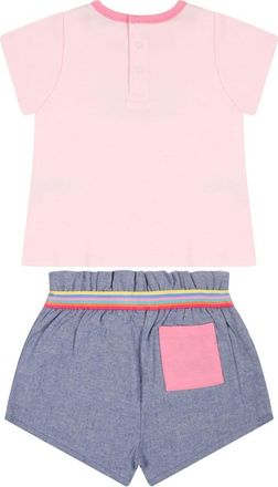 Marc Jacobs Logo Cotton T-Shirt and Shorts Set - Multicolor
