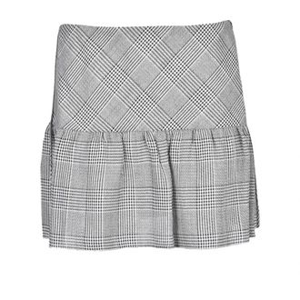 Alessandra Rich Ausgestellter Minirock mit Rei&szlig;verschluss - - Skirts - Damen - Grau - M
