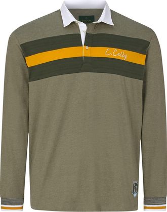 Charles Colby Herren Sweatshirt Earl Garwy Casual Sweater Oliv, 5XL (XXXXXL) - 72/74