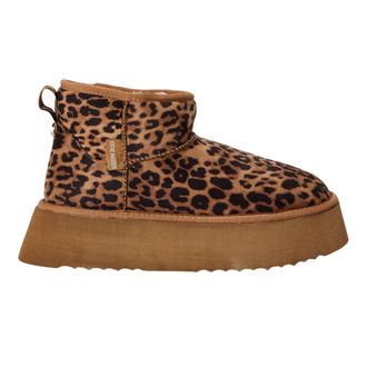 Steve Madden Campfire Leo-Muster Stiefeletten f&uuml;r Damen (Braun/Schwarz)