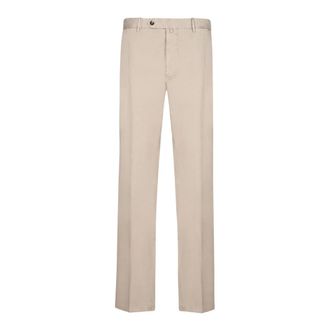 Dell'Oglio Hosen mit G&uuml;rtelschlaufen - - Trousers - Herren - Beige - 4XL