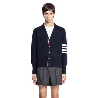 Thom Browne Milano Stitch 4-Bar Cardigan