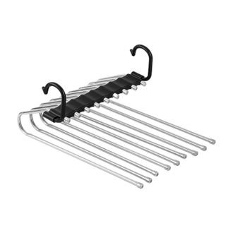 Generico Displays de Pants - Multifunktionale Hosenbügel | Platzsparender Kleiderschrank mit 9 Schichten | Kleiderhose aus Edelstahl für Krawatten, Hosen, Röck