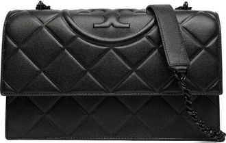 Tory Burch Tory Burch Handtasche Fleming Soft Grain Convertible Shoulder Bag 169791 Schwarz