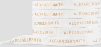 Alexander Smith White laces for women with logo all over