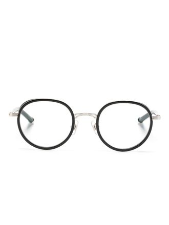 Matsuda M3134 Brille mit rundem Gestell - Schwarz