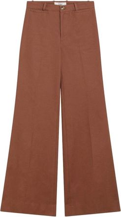 Chlo&eacute; Femme, Pantalons, Brun, Taille: 36 FR Pantalon &Eacute;vas&eacute; Taille Haute